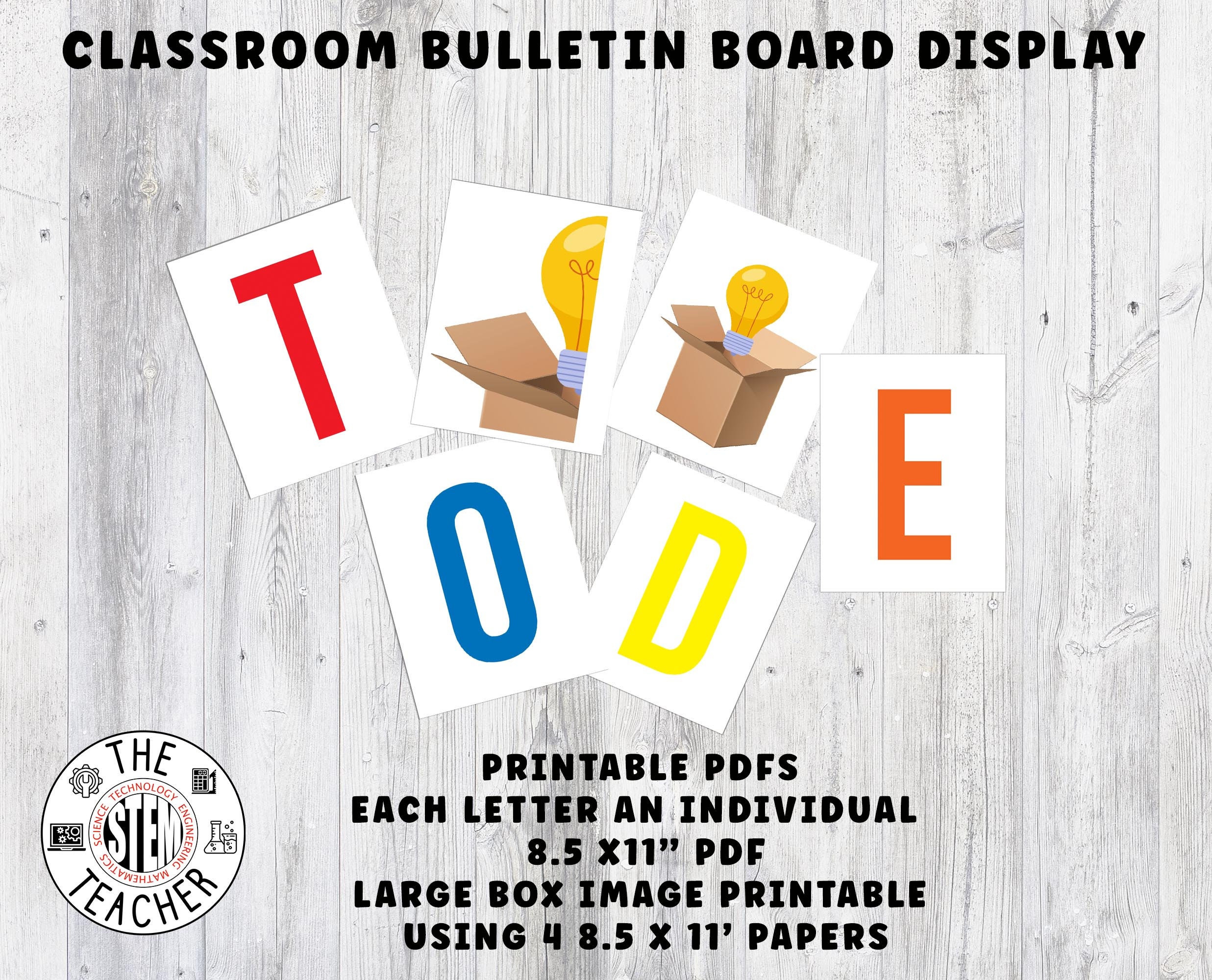 STEAM STEM Bulletin Board Display - for School Classroom Science ...