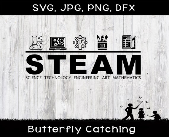 STEAM LINE SVG dfx png jpg Dateien Wissenschaft Technik | Etsy