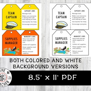 STEM / STEAM / STREAM Team Roles Printable Lanyard Tags | Stem ...