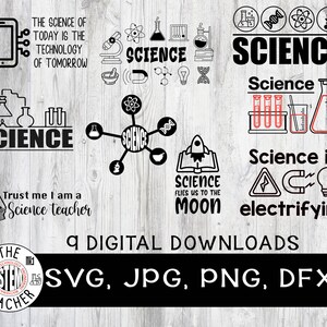Science Bundle SVG, DFX, PNG, Jpg Science T-shirt - Etsy