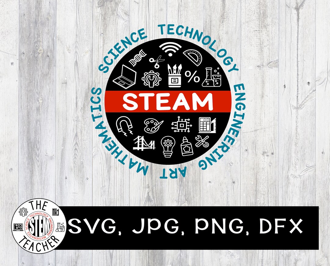 STEAM SVG, Dfx, Png, Jpg Files, Science, Technology, Engineering, Art ...