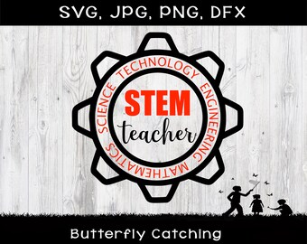 STEM Bundle SVG dfx png jpg files Science Technology | Etsy
