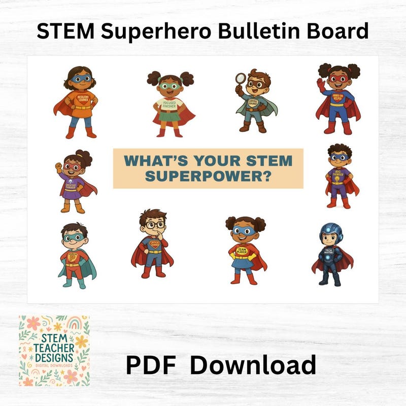 Superhero Bulletin Board - Etsy