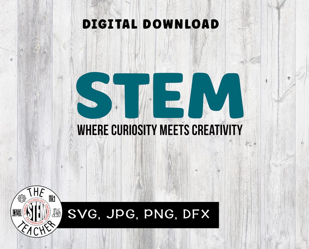 STEM SVG, Dfx, Png, Jpg Files, Science, Technology, Engineering, Art ...