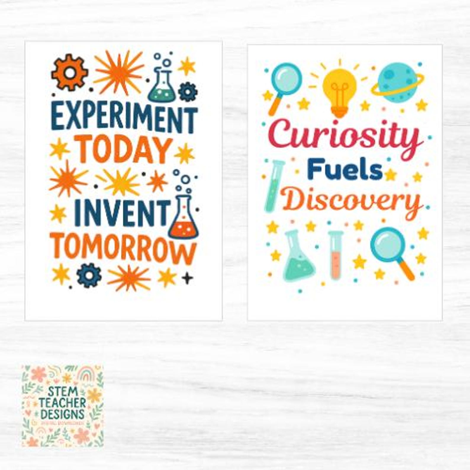 Science Quotes Poster Set | STEM Classroom Decor | A4 Printable Wall ...