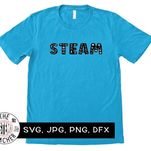 STEM STEAM Word SVG, Dfx, Png, Jpg Files, Science, Technology ...