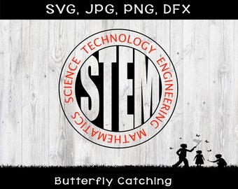 STEM Bundle SVG dfx png jpg files Science Technology | Etsy