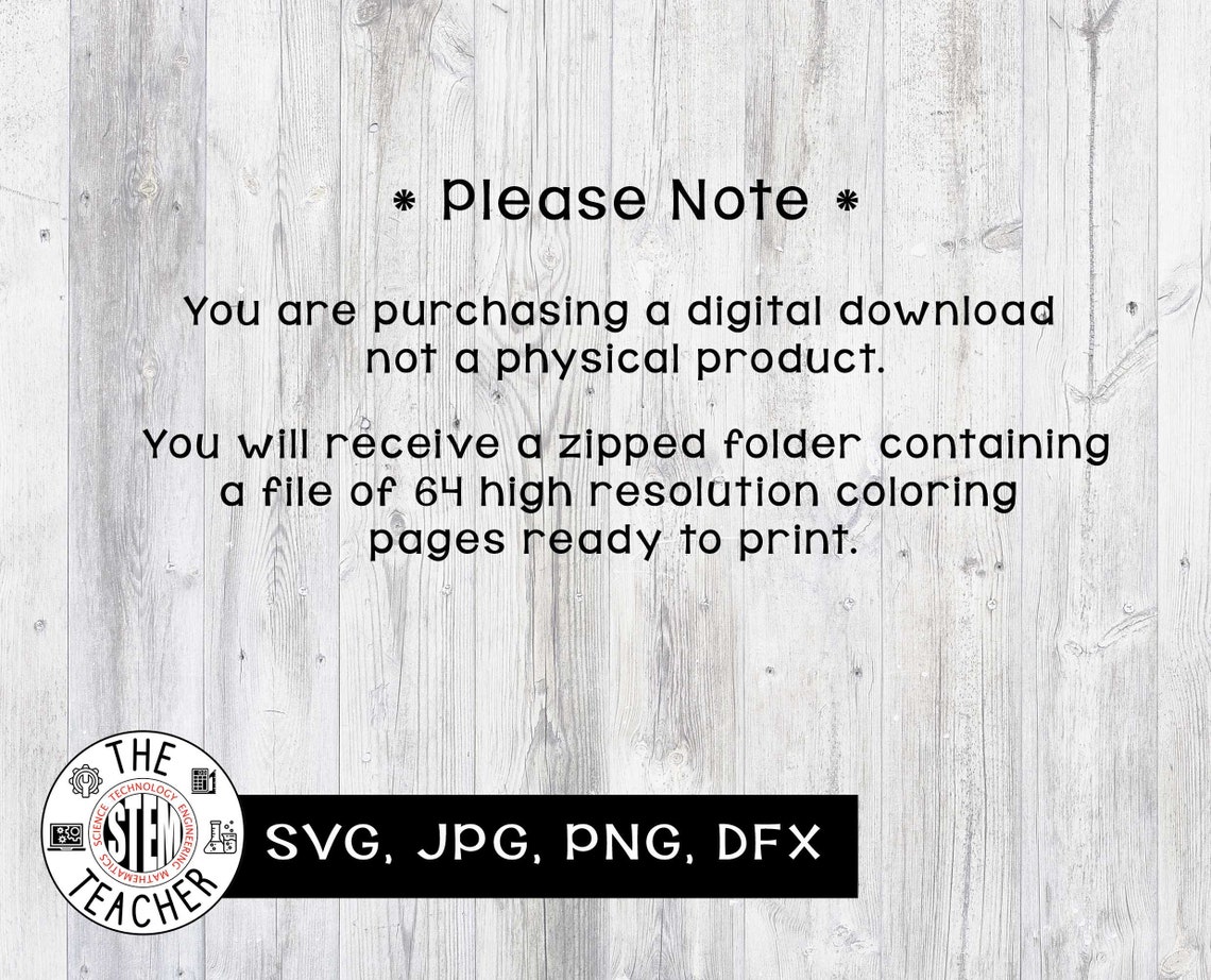 STEM Coloring Book, Science, Technology, Engineering, Art, Math, Kid's ...