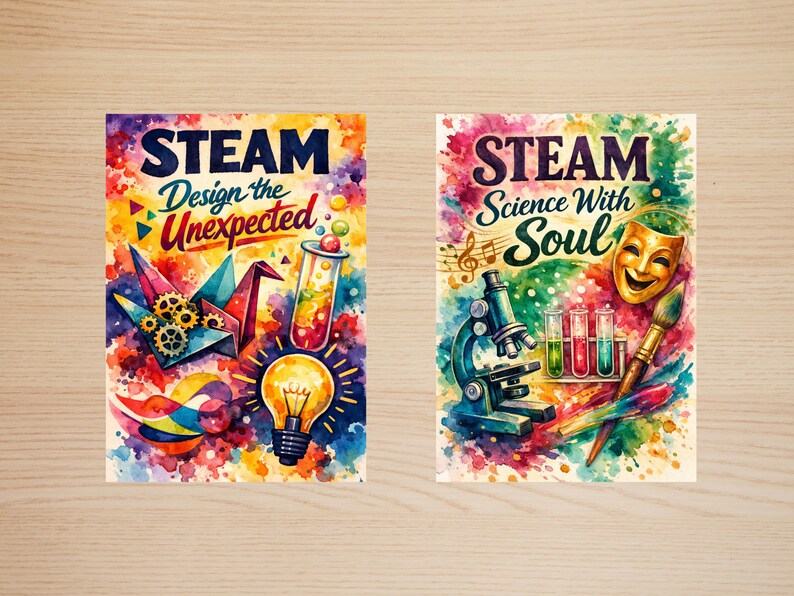 STEAM Poster Set 2 | Creative Printable Wall Art for Classrooms ...