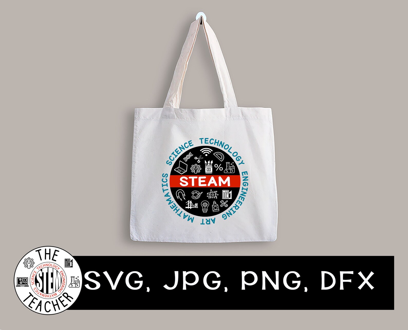 STEAM SVG, Dfx, Png, Jpg Files, Science, Technology, Engineering, Art ...