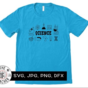 Science Icon SVG, PNG, Jpg DXF Science Teacher T-shirt - Etsy