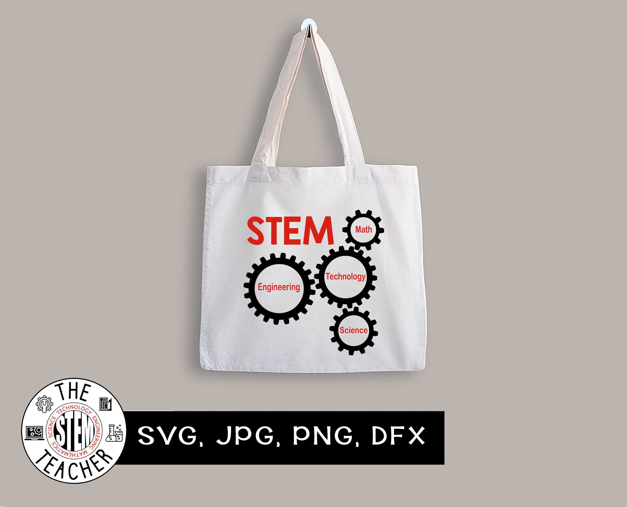 STEM Cogs SVG, Dfx, Png, Jpg Files, Science, Technology, Engineering ...