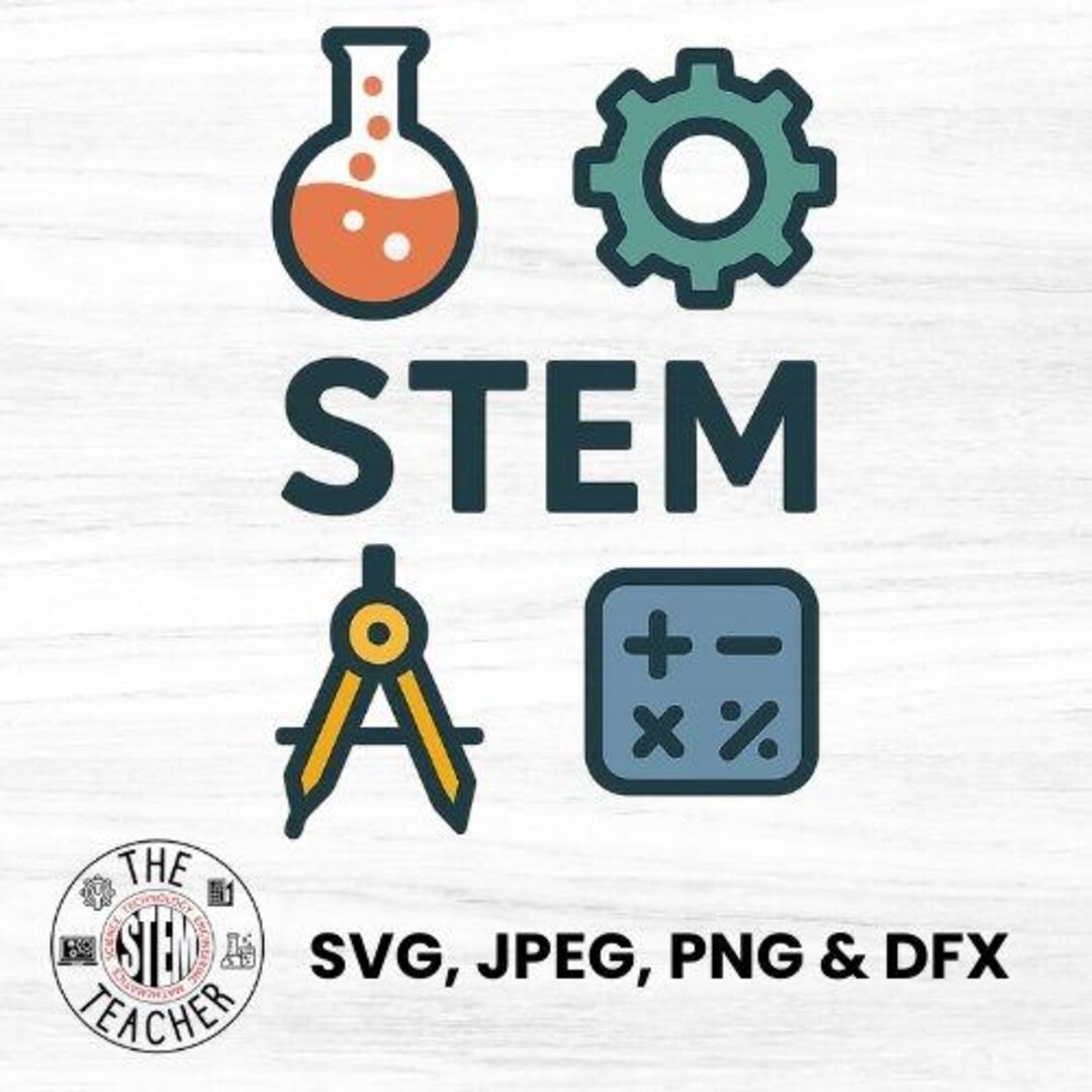 STEM Logo Printable Wall Art • Science technology engineering maths ...