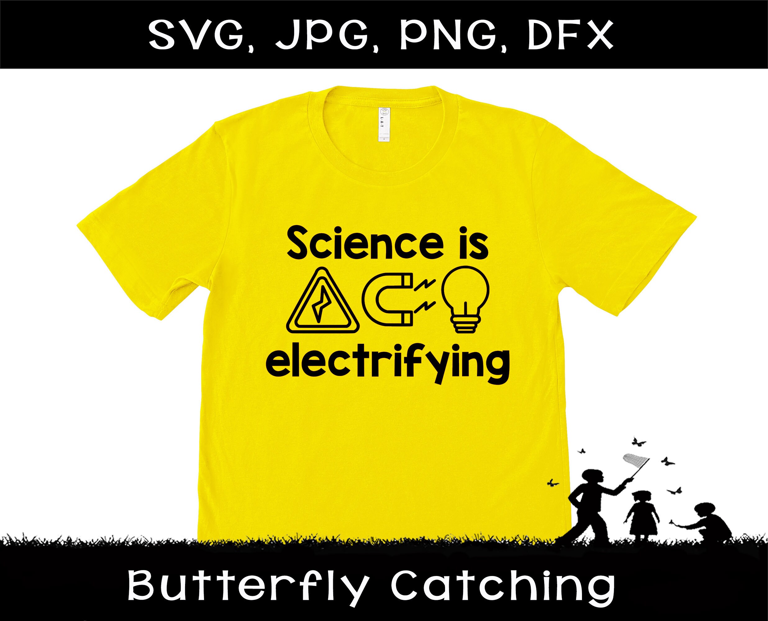 Science is Electrifying SVG DFX PNG Jpg File Science - Etsy
