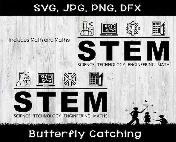 STEM Line Icons SVG Dfx Png Jpg Files Science Technology - Etsy Australia