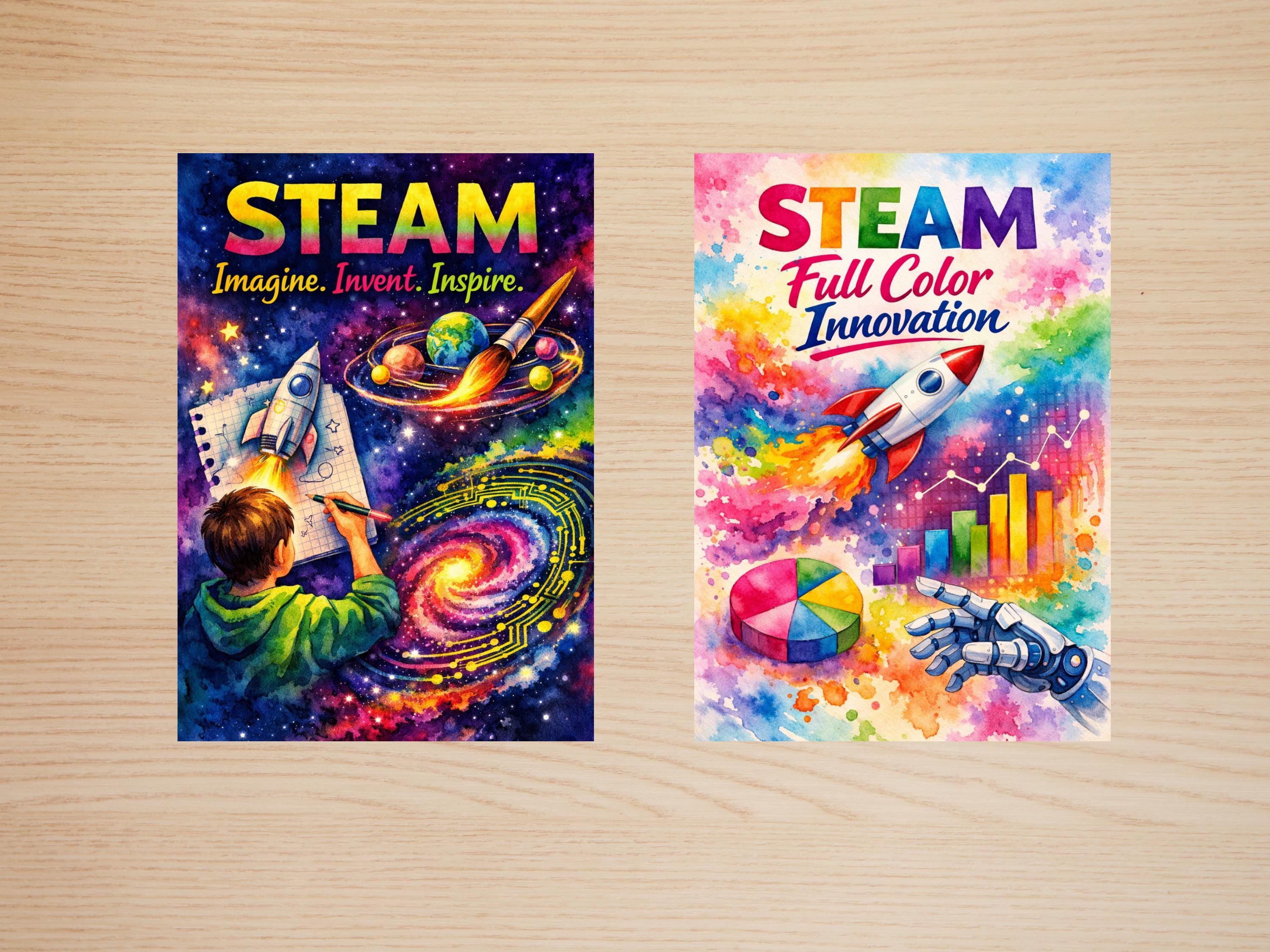 STEAM Poster Set 2 | Creative Printable Wall Art for Classrooms ...