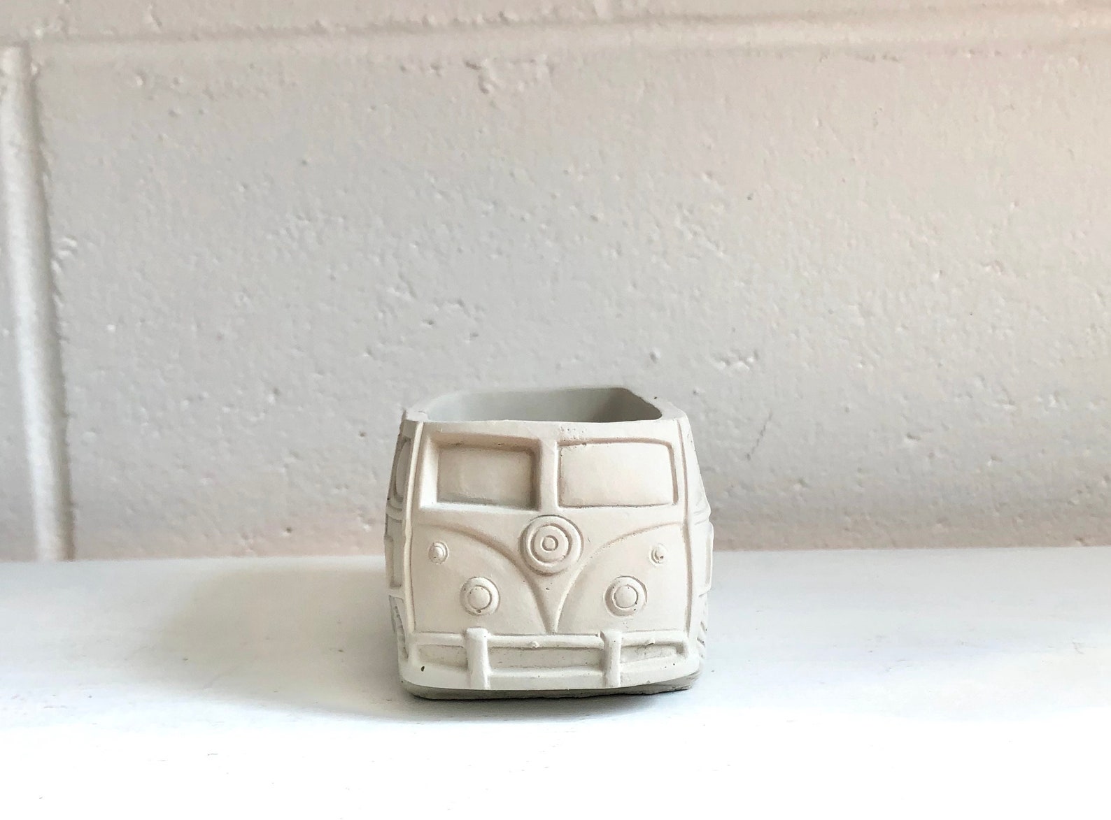 VW Bus Concrete Planter, Volkswagon Van Cement - Etsy