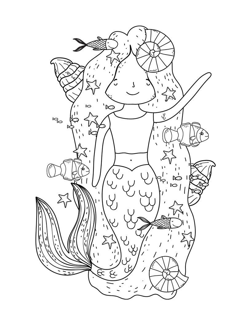 50 Beach Coloring Pages - Etsy