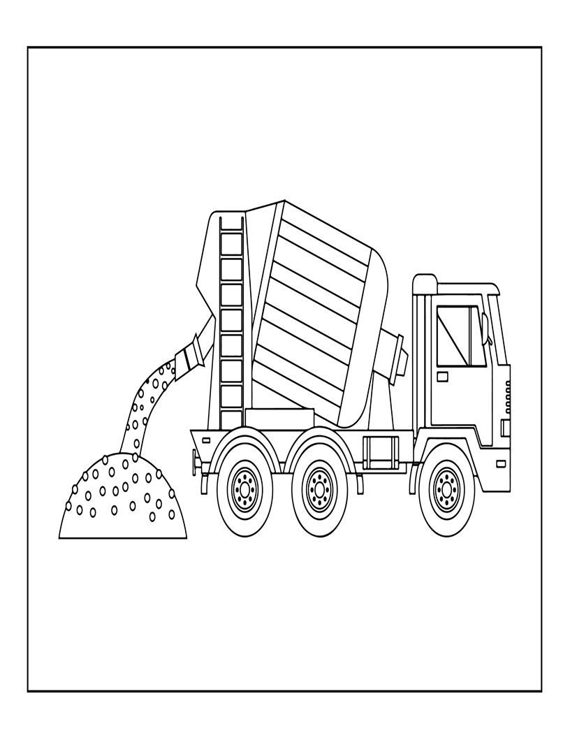 40 Vehicle Coloring Pages - Etsy