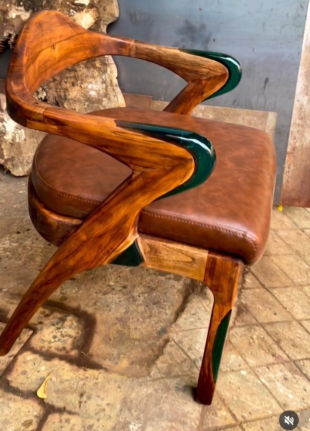 Epoxy Resin Wood Chair: Unique Home Decor - Etsy