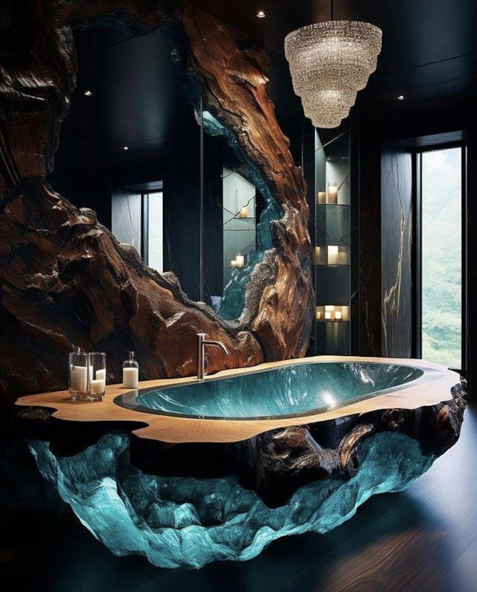 Handcrafted Epoxy Resin Bathtub: Custom Luxury Bath - Etsy