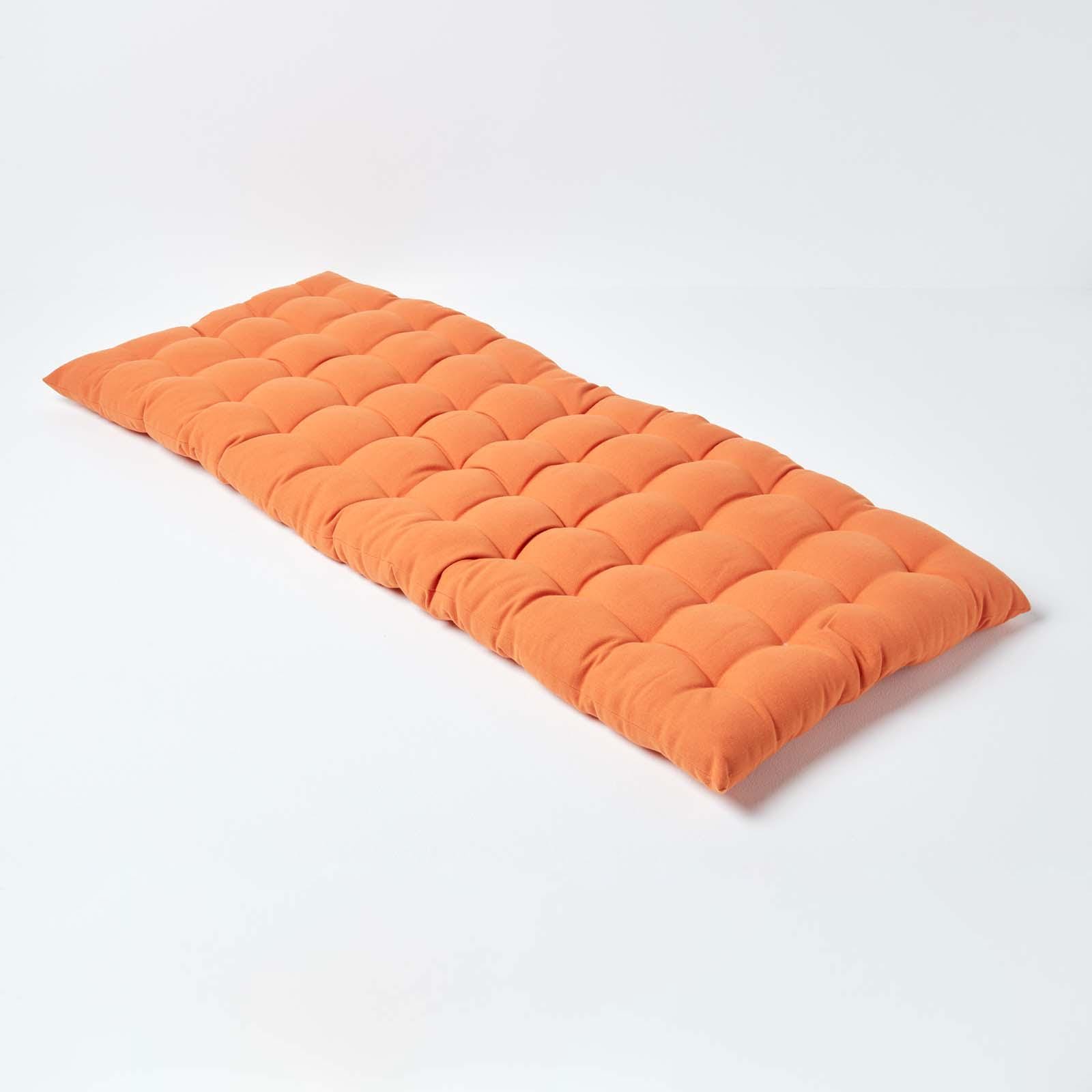 Luxury Modern Tufted Garden Bench Cushion 100% Cotton Handmade 2 - 3 ...