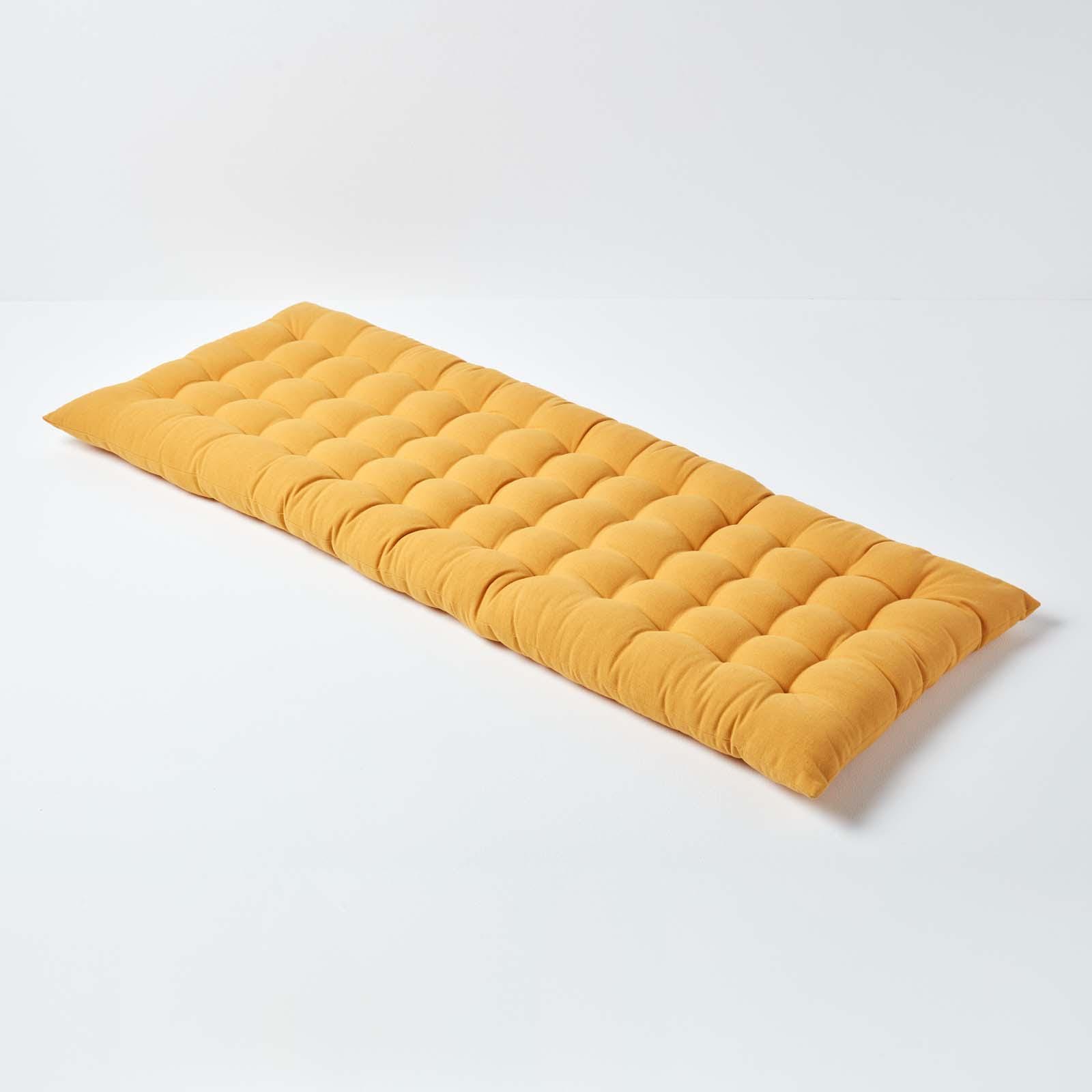 Luxury Modern Tufted Garden Bench Cushion 100% Cotton Handmade 2 - 3 ...