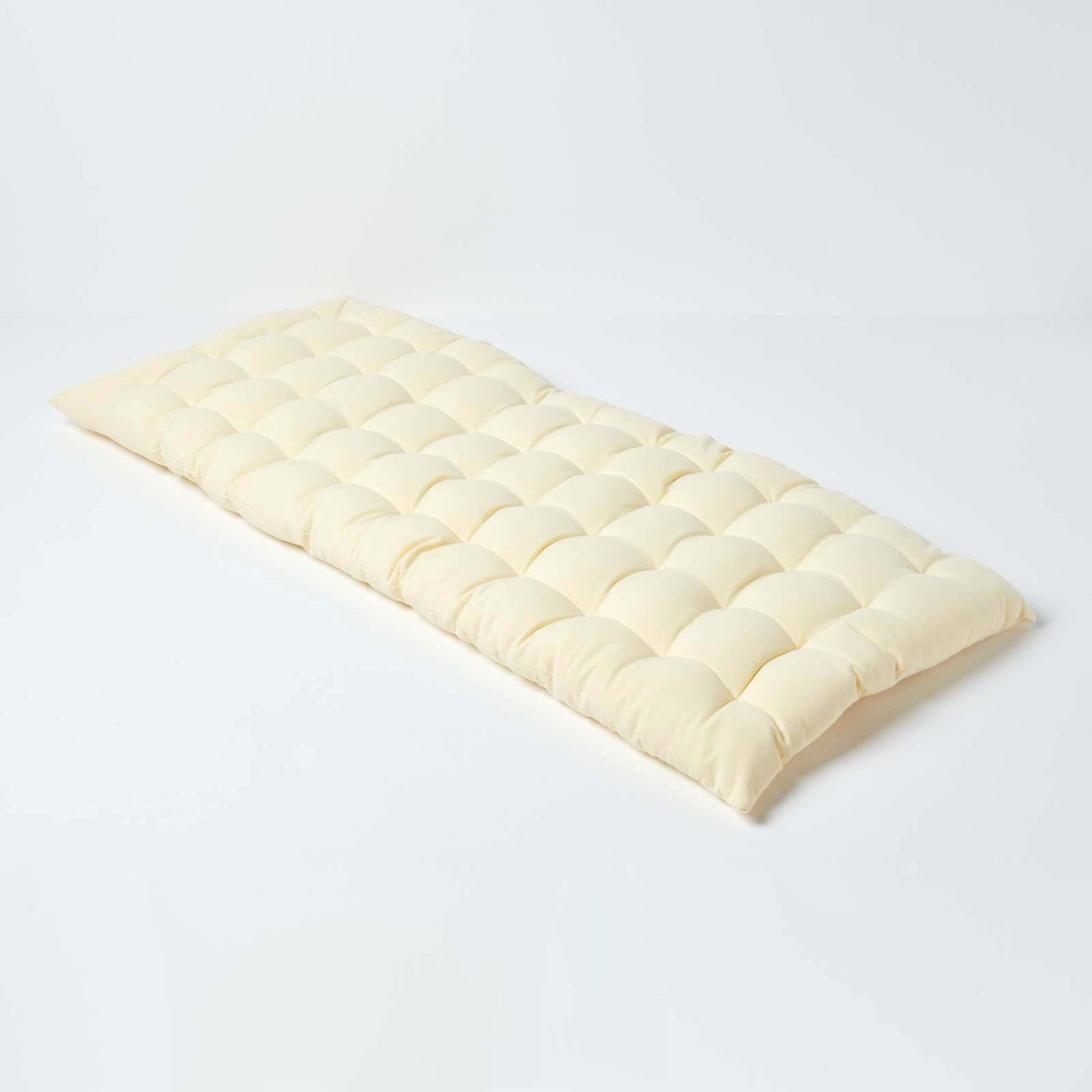 Luxury Modern Tufted Garden Bench Cushion 100% Cotton Handmade 2 - 3 ...