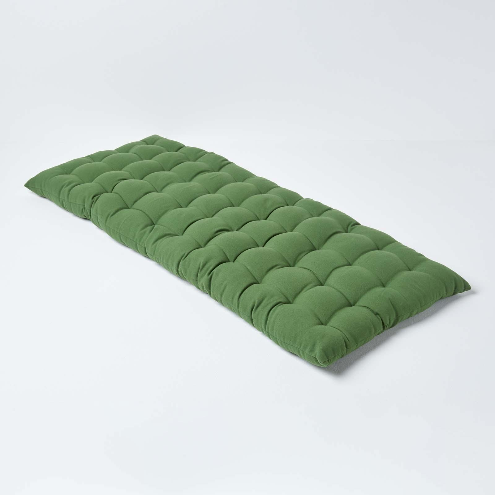 Luxury Modern Tufted Garden Bench Cushion 100% Cotton Handmade 2 - 3 ...
