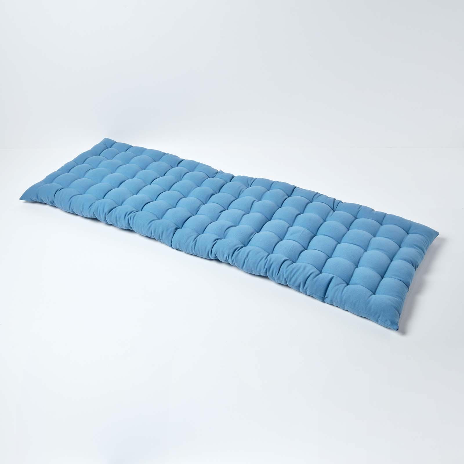 Luxury Modern Tufted Garden Bench Cushion 100% Cotton Handmade 2 - 3 ...