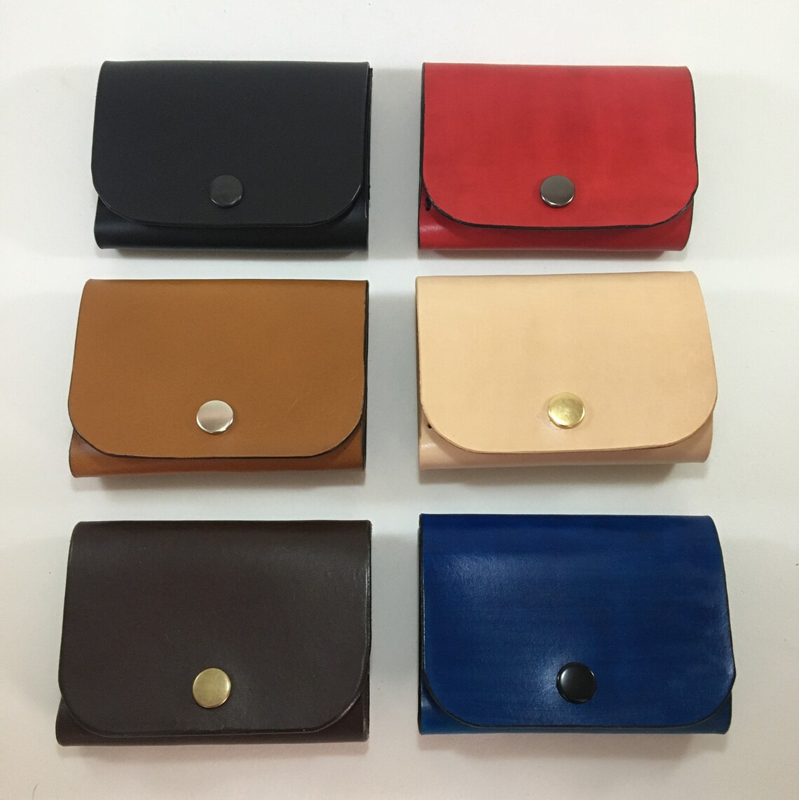 Handmade Leather Card Holder Note Holder Wallet | Etsy