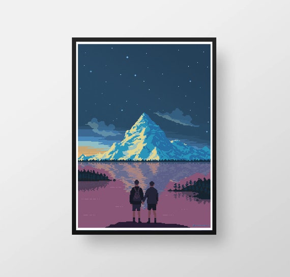 Pixel Art Print 02: as One | Etsy