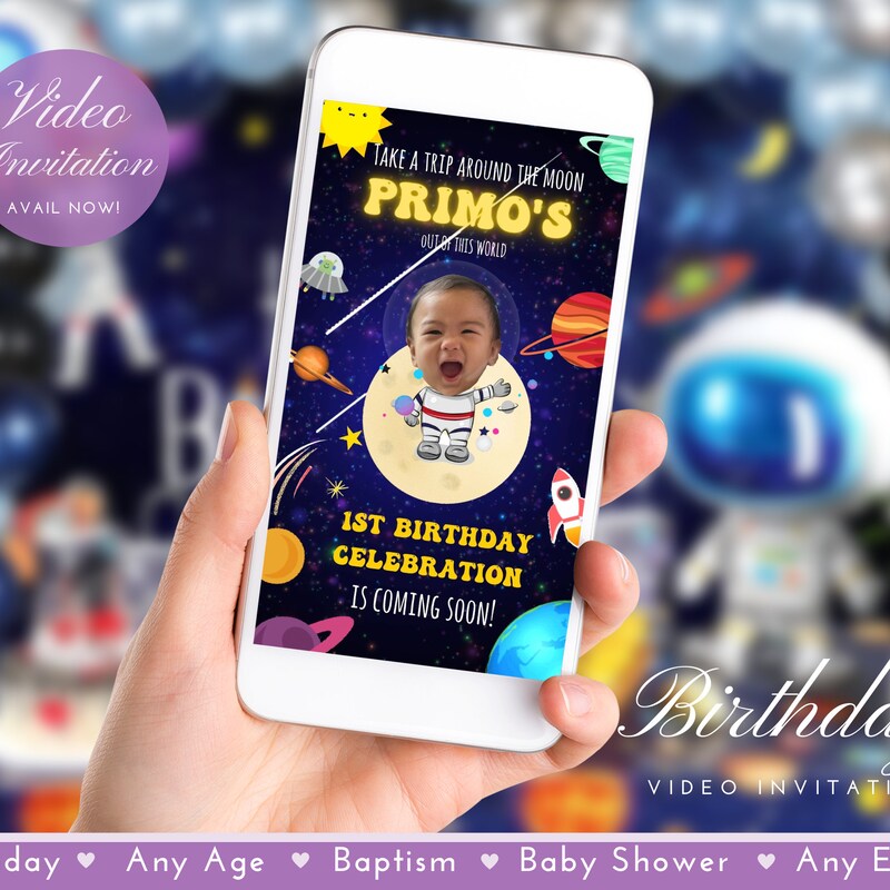 Solar System Invite - Etsy