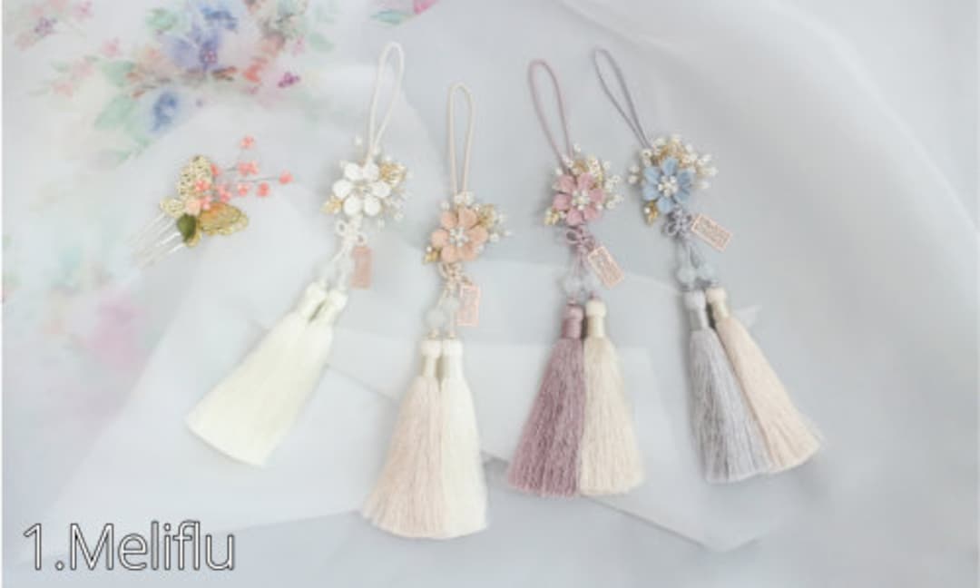 Norigae High Quality Floral Korea Traditional Accessory Soosulhwa ...