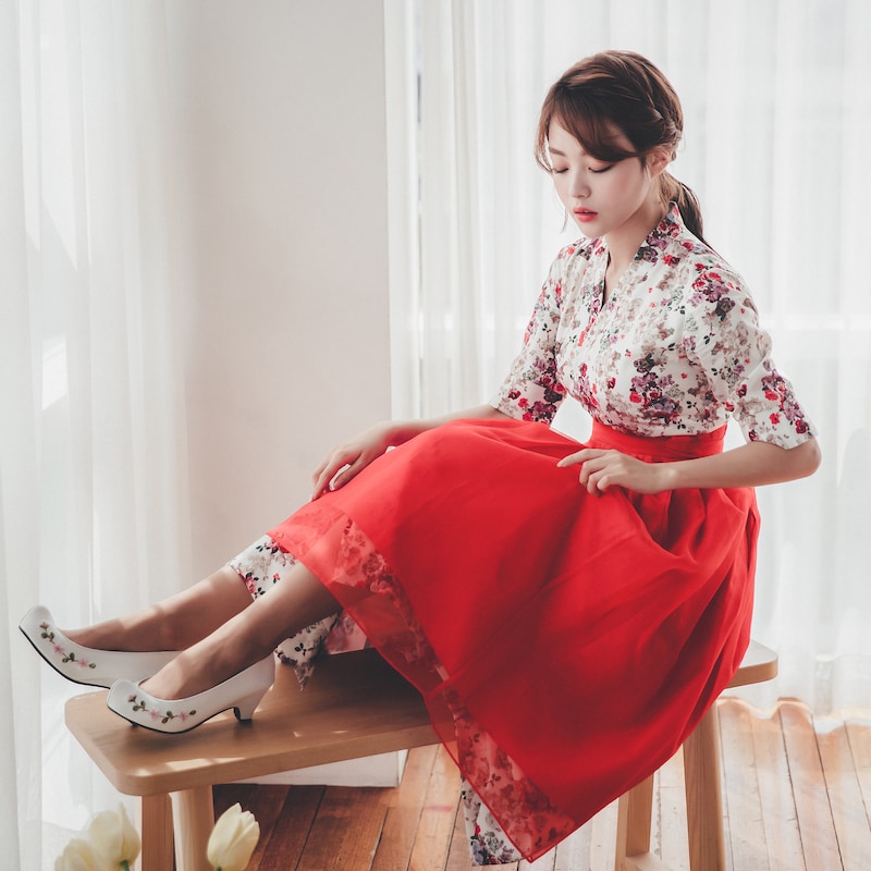 Korean Maxi Dress - Etsy