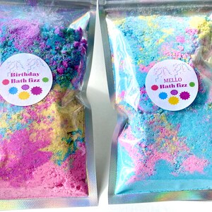 Magical Bath Fizz ,colourful Rainbow Bath Dust for Girls , Pink ...