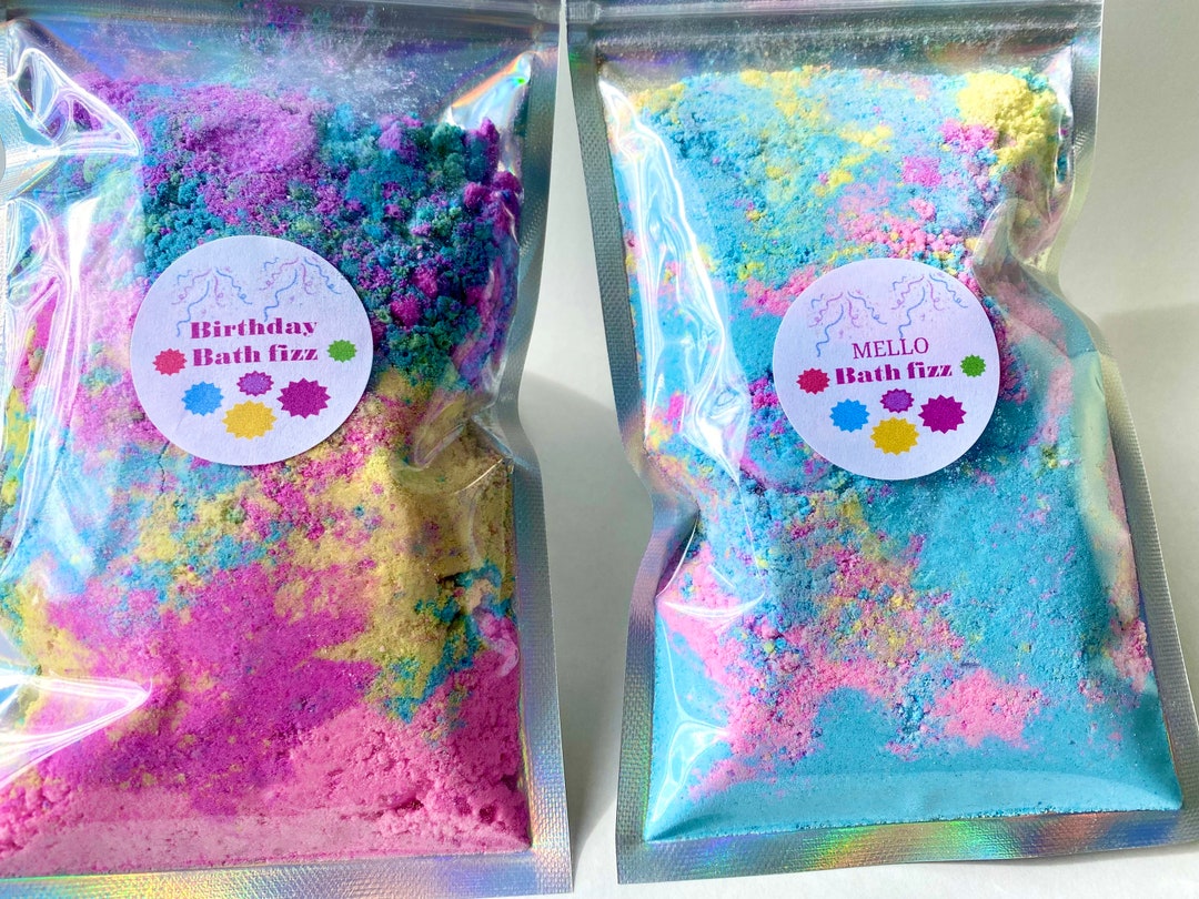 Magical Bath Fizz ,colourful Rainbow Bath Dust for Girls , Pink ...