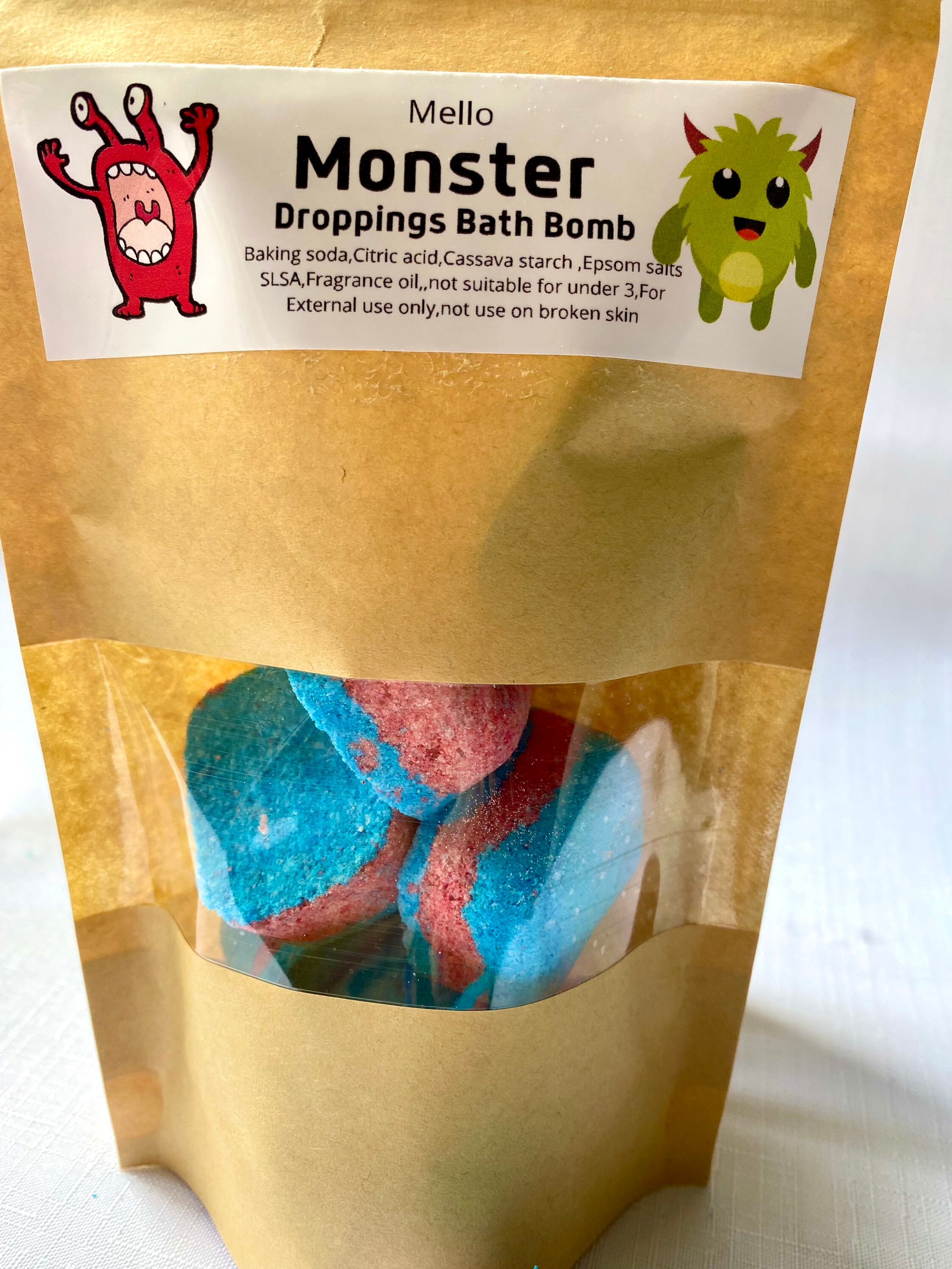 Monster Poo ,droppings ,rocks,stone Bath Bomb Birthday Gift for ...
