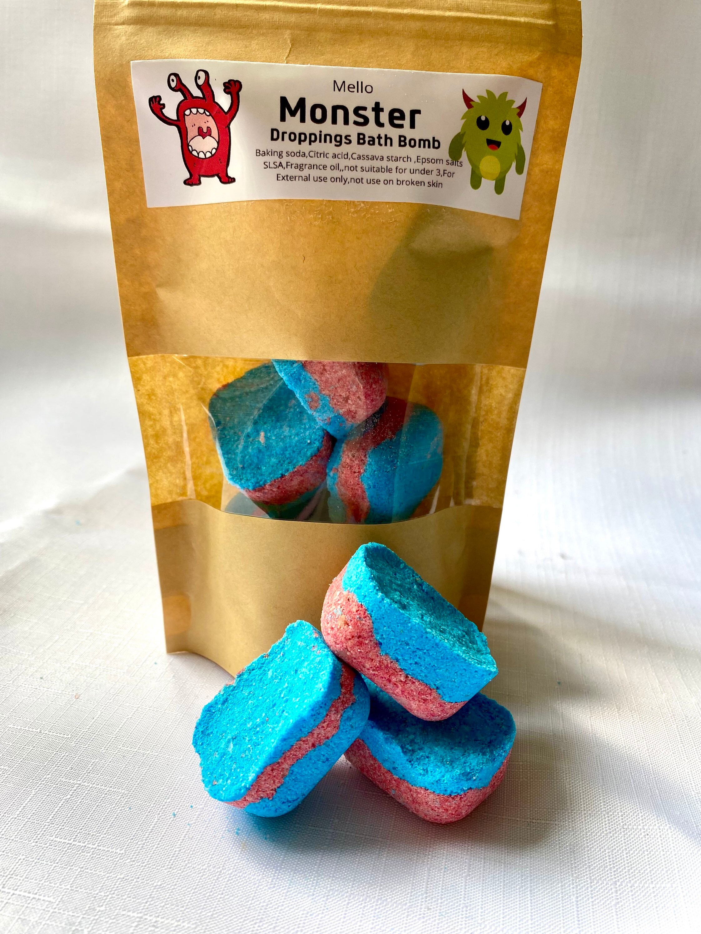 Monster Poo ,droppings ,rocks,stone Bath Bomb Birthday Gift for ...