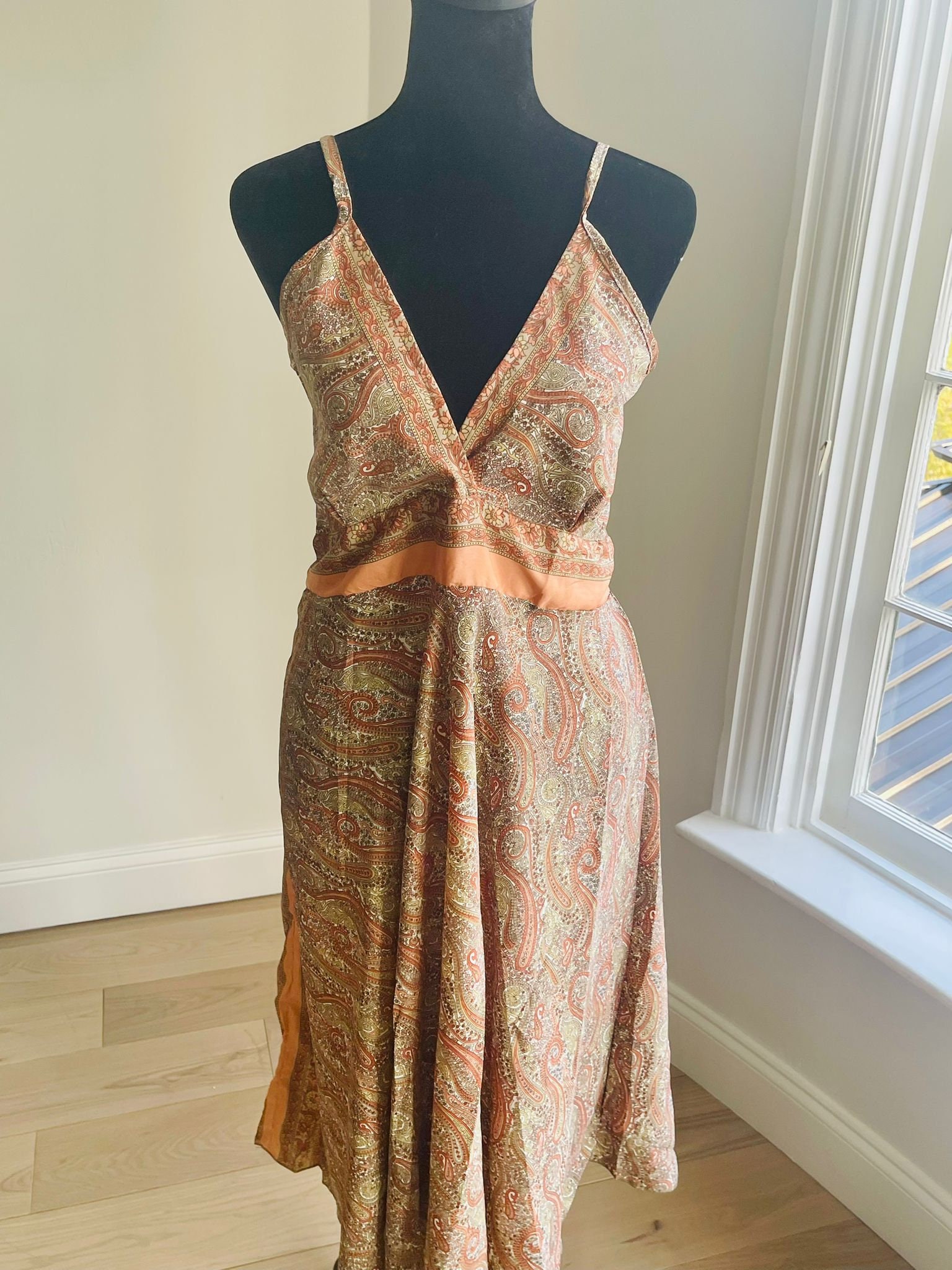 Beach Wear Uno Dress-usa Fashion Silk Sari Maxi Dress Bohemian Fashion ...