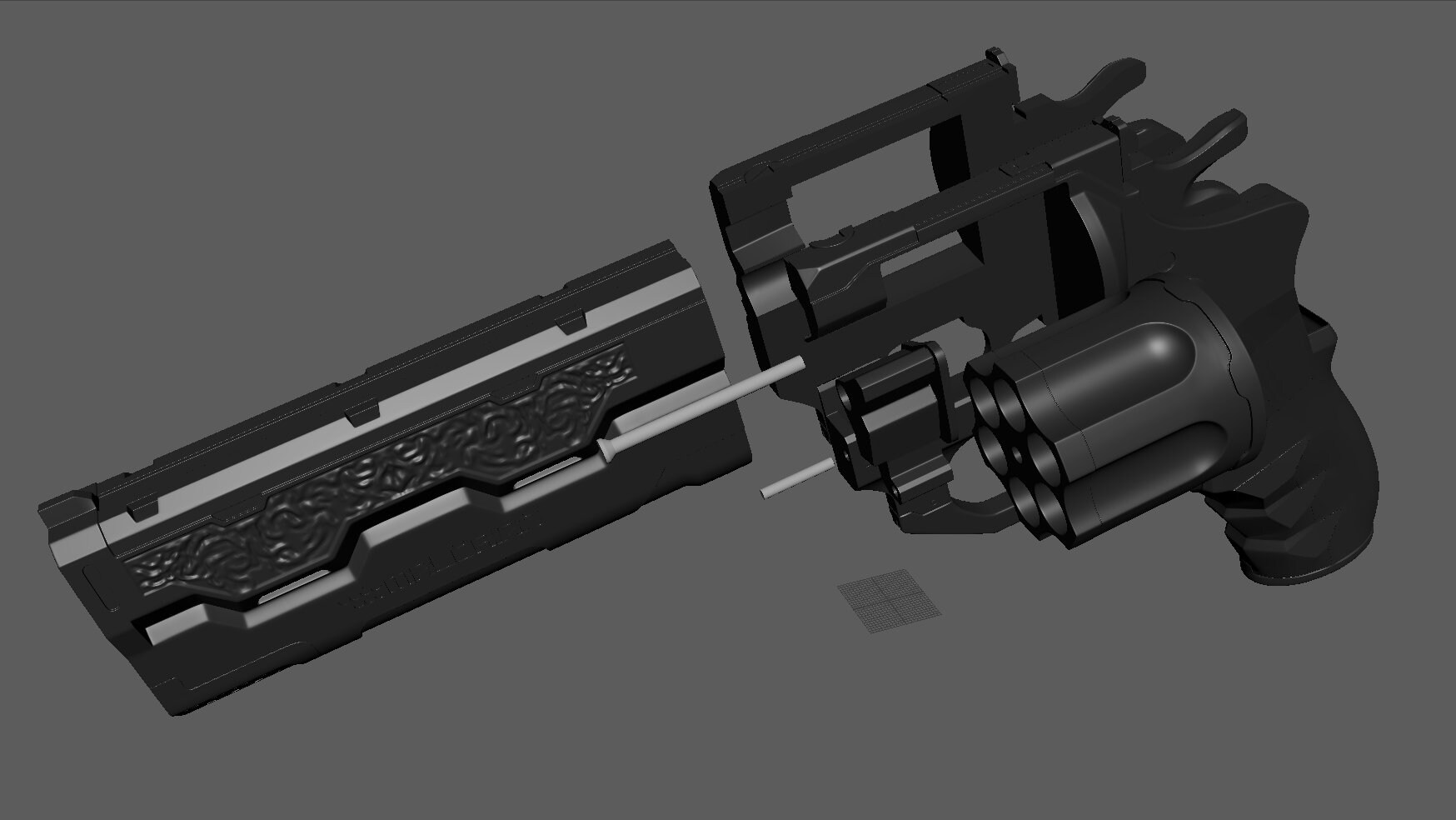 Cyberpunk Archangel Revolver | Etsy