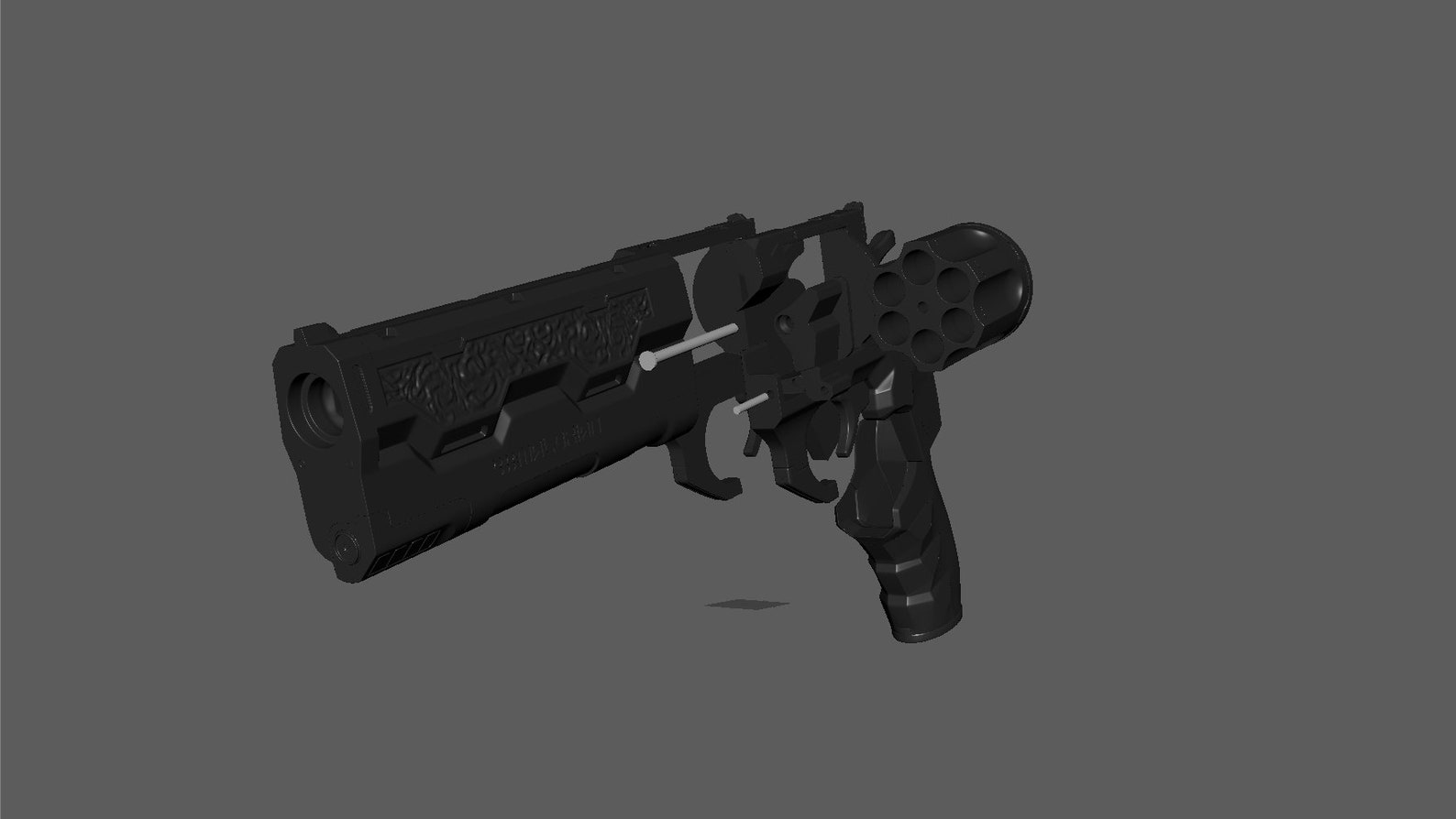 Cyberpunk Archangel Revolver | Etsy