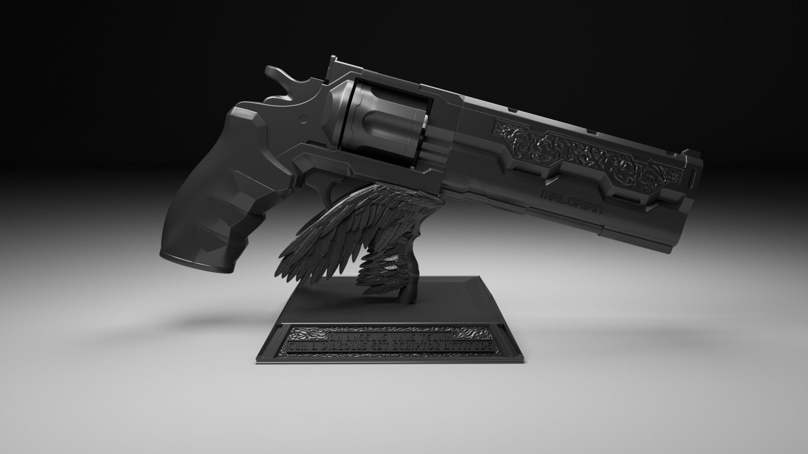 Cyberpunk Archangel revolver | Etsy