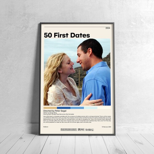 50 First Dates Peter Segal Minimalist Movie Poster Vintage - Etsy