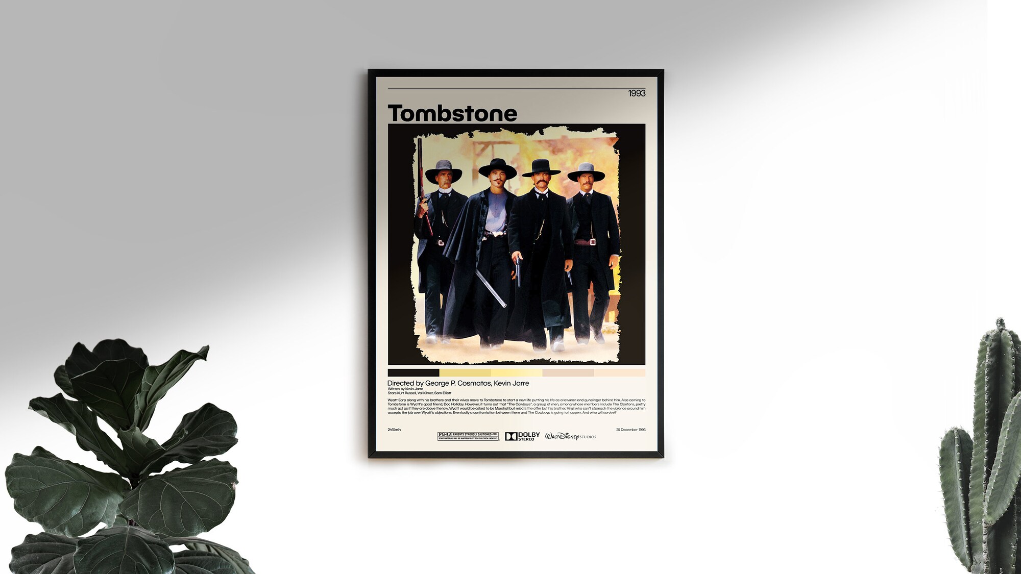 Tombstone Poster | George P. Cosmatos , Minimalist Movie Poster ...