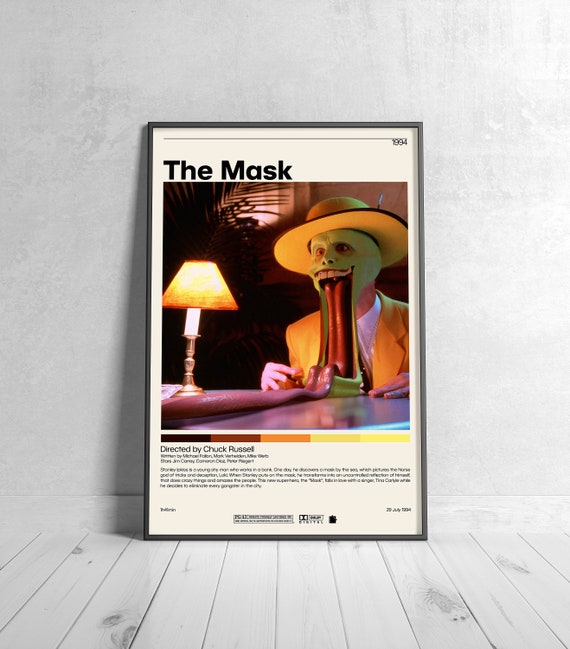 The Mask Movie Poster Chuck Russell Minimalist Movie - Etsy