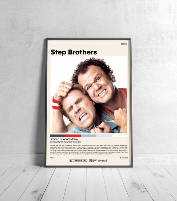 Step Brothers Movie Poster Adam Mckay Minimalist Movie - Etsy