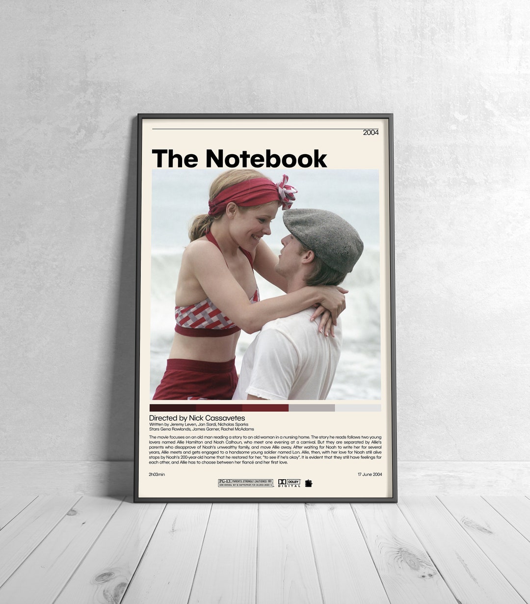 The Notebook Movie Poster Nick Cassavetes Minimalist Movie Poster ...