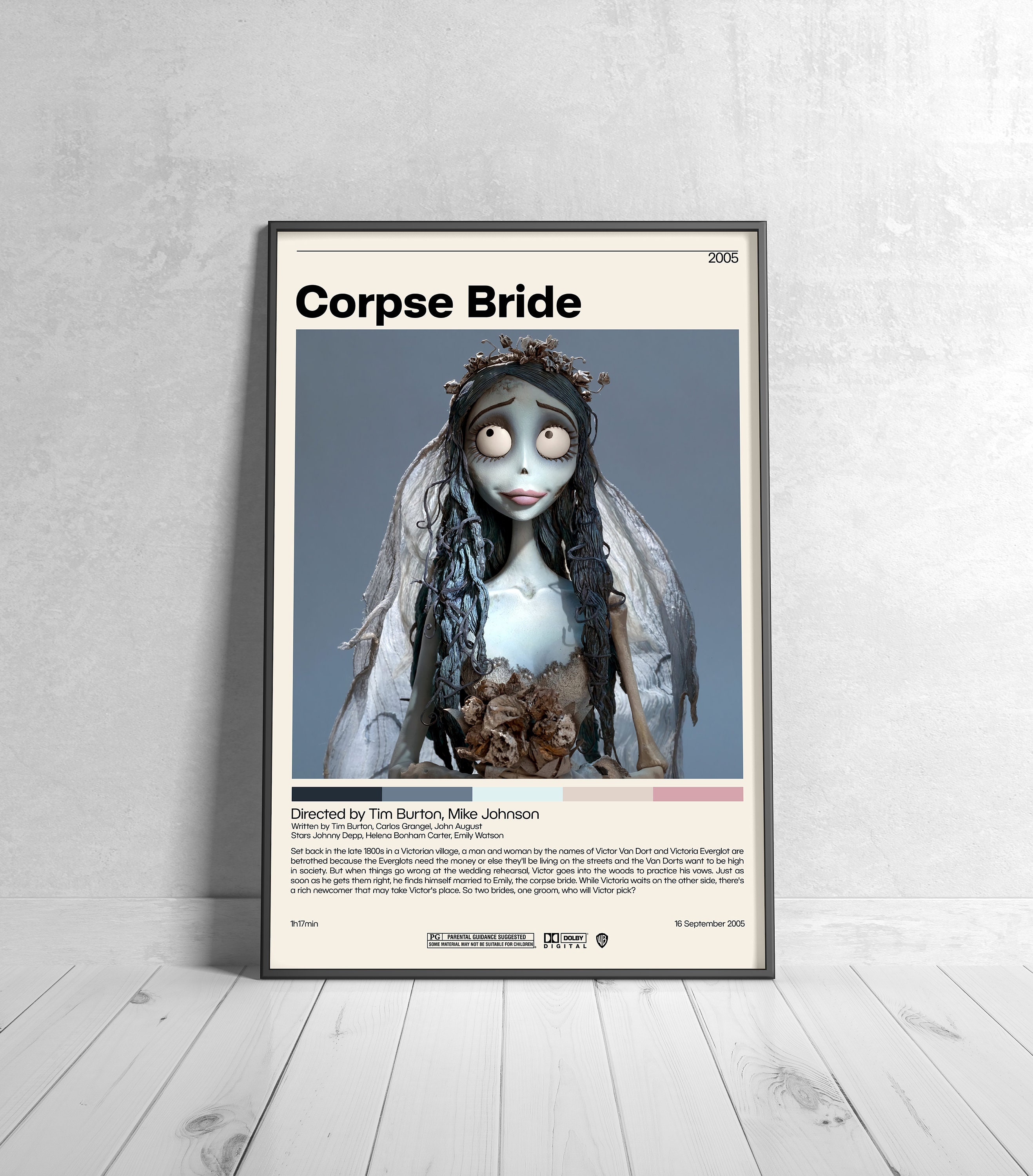 Corpse Bride Poster Tim Burton Minimalist Movie Poster - Etsy