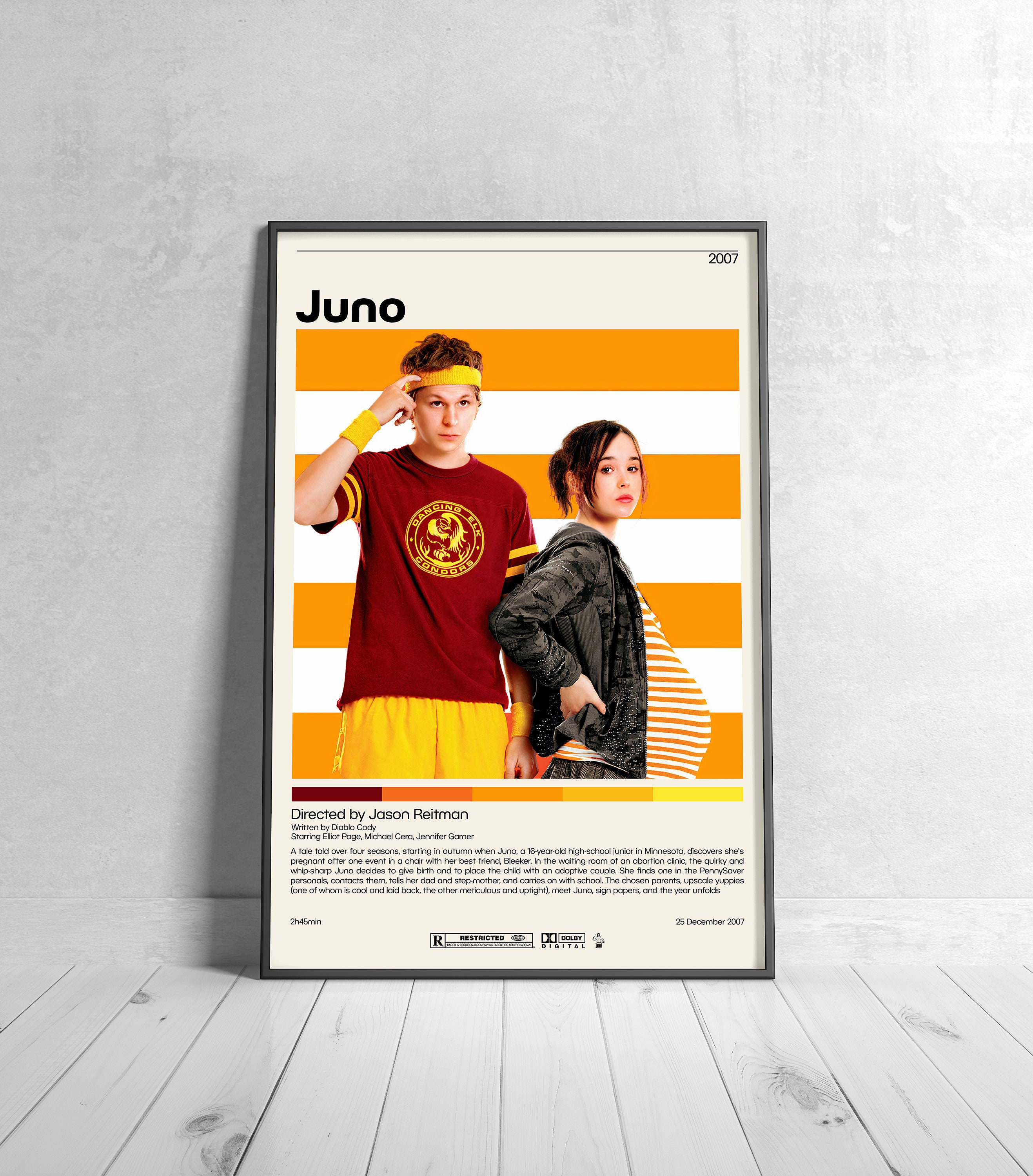 Juno Poster Jason Reitman Minimalist Movie Poster Vintage - Etsy